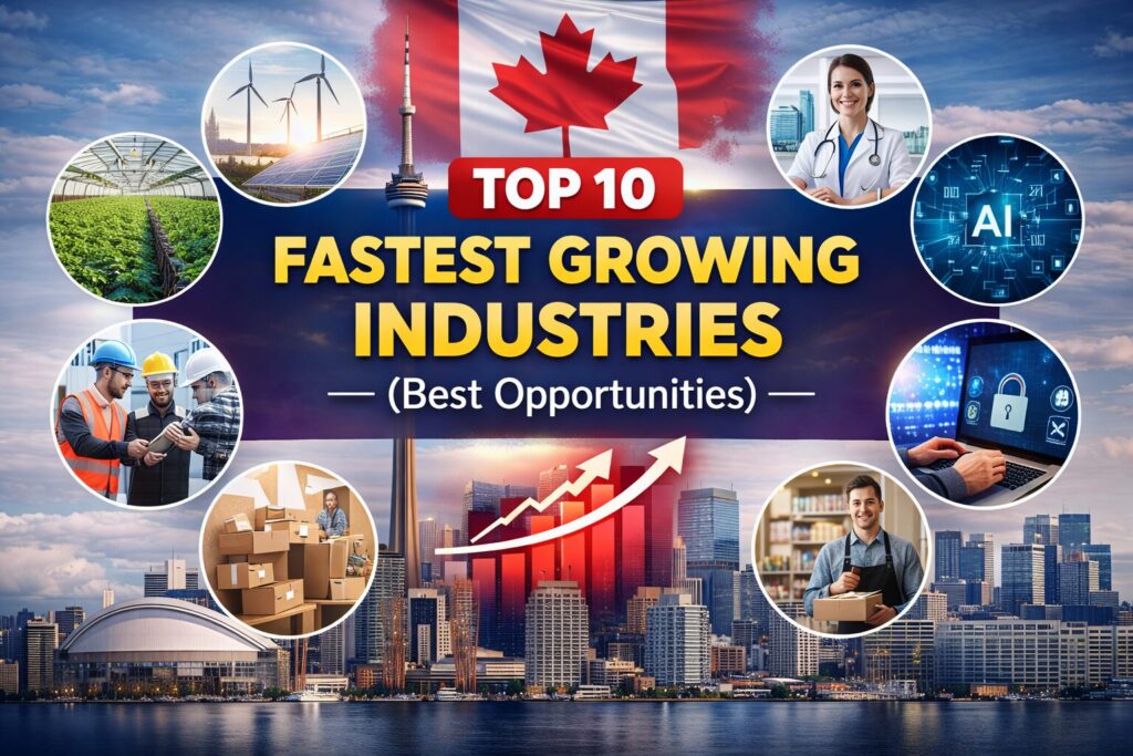 Top 10 Fastest Growing Industries in Canada In 2026